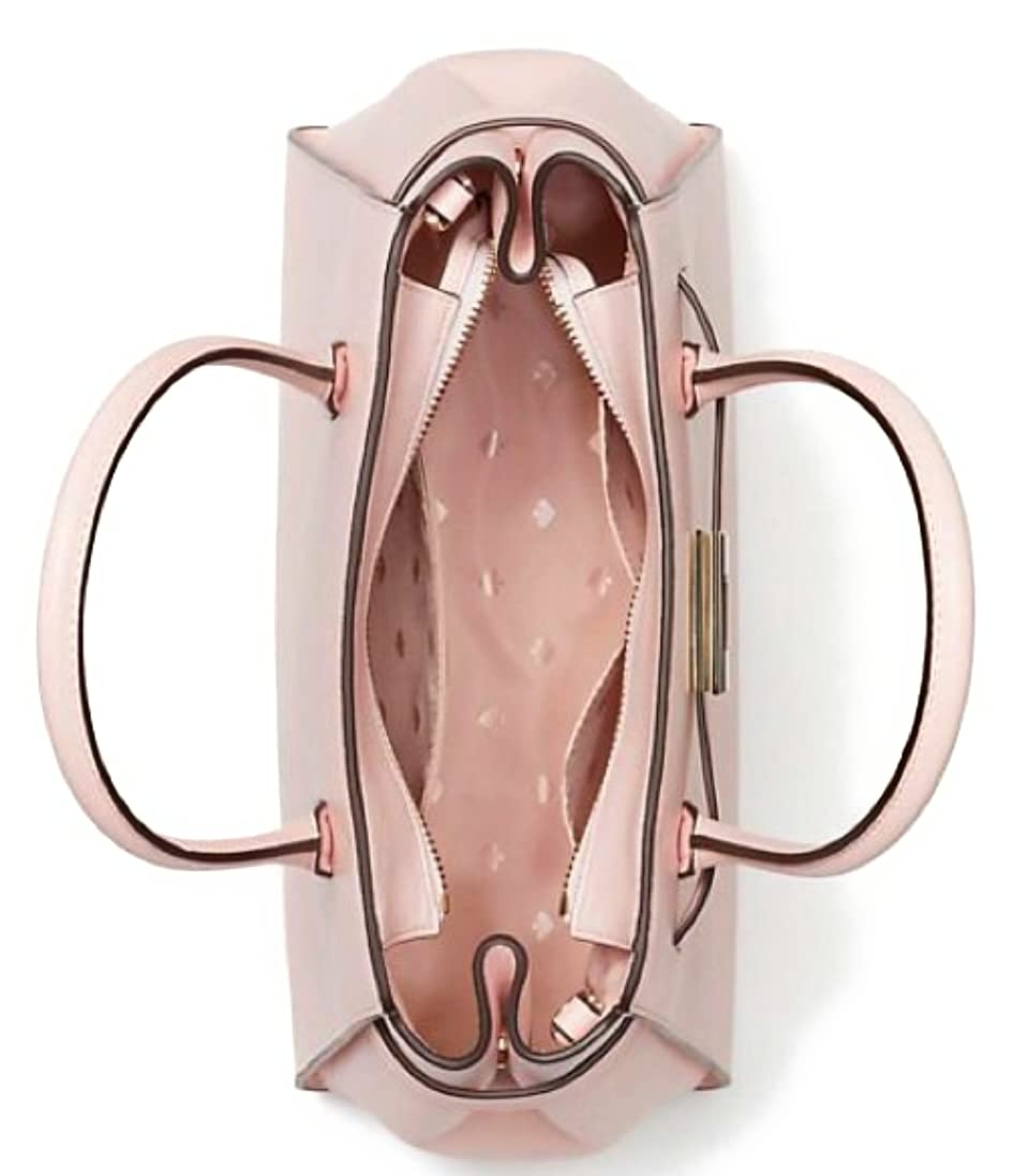Kate Spade Lucia Medium Satchel Bag Handbag Crossbody Chalk Pink Leather