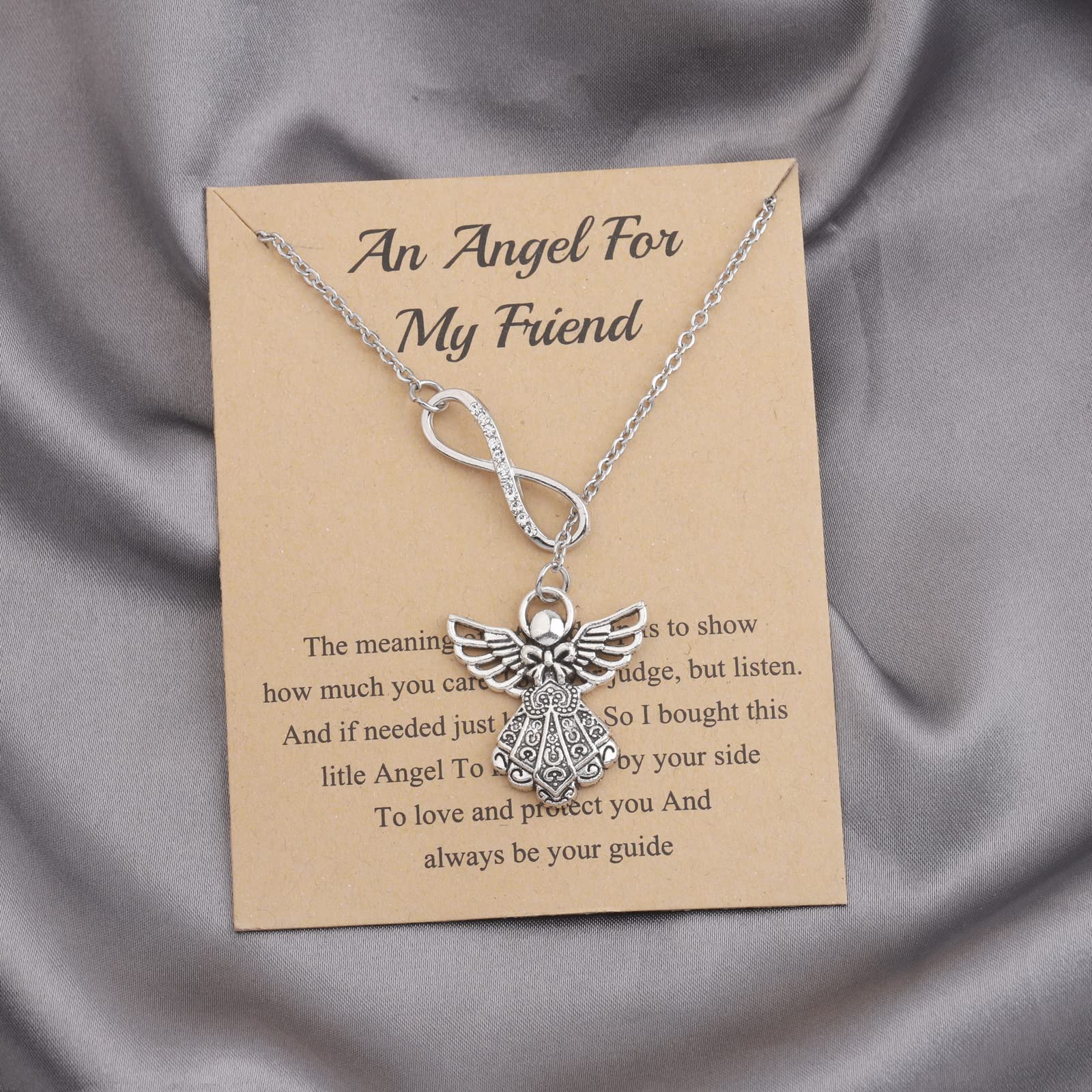 MAOFAED Pocket Hug Token Gift Idea Best Friend Gift Long Distance Relationship Gift Friendship Gift (angel for friend card ne)