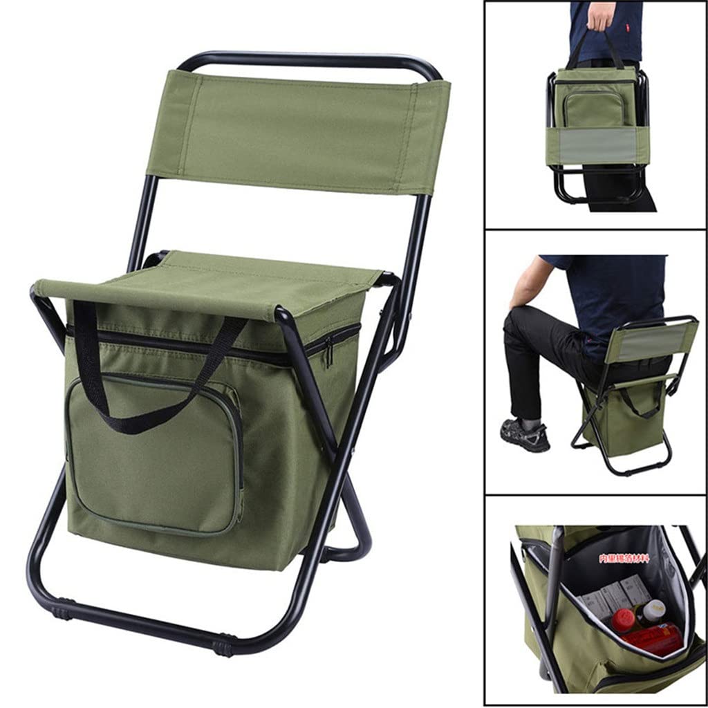 LMMDDP 10L Large Capacity Ice Storage Bag Chair Foldable With Backrest High Load-Bearing Outdoor Fishing Tools 100KG Load-Bearing