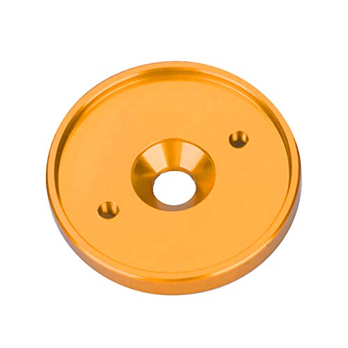 Liyeeo Bike Computer Stem Holder, Bike Computer Holder Wide Compatibility Sturdy Durable for Road Bike C for Mountain Bikes(Gold)