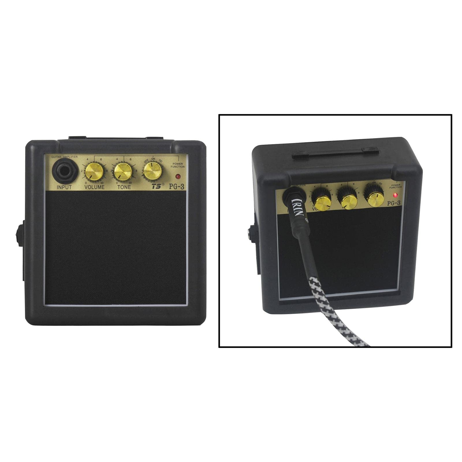 Jili Online Mini 3 Watt 9V Battery Powered Amp Amplifier Speaker for Acoustic/Electric Guitar Ukulele High-Sensitivity with Volume Tone Control, 019f94d76dd49dd266bcc1e5b1aef2fb