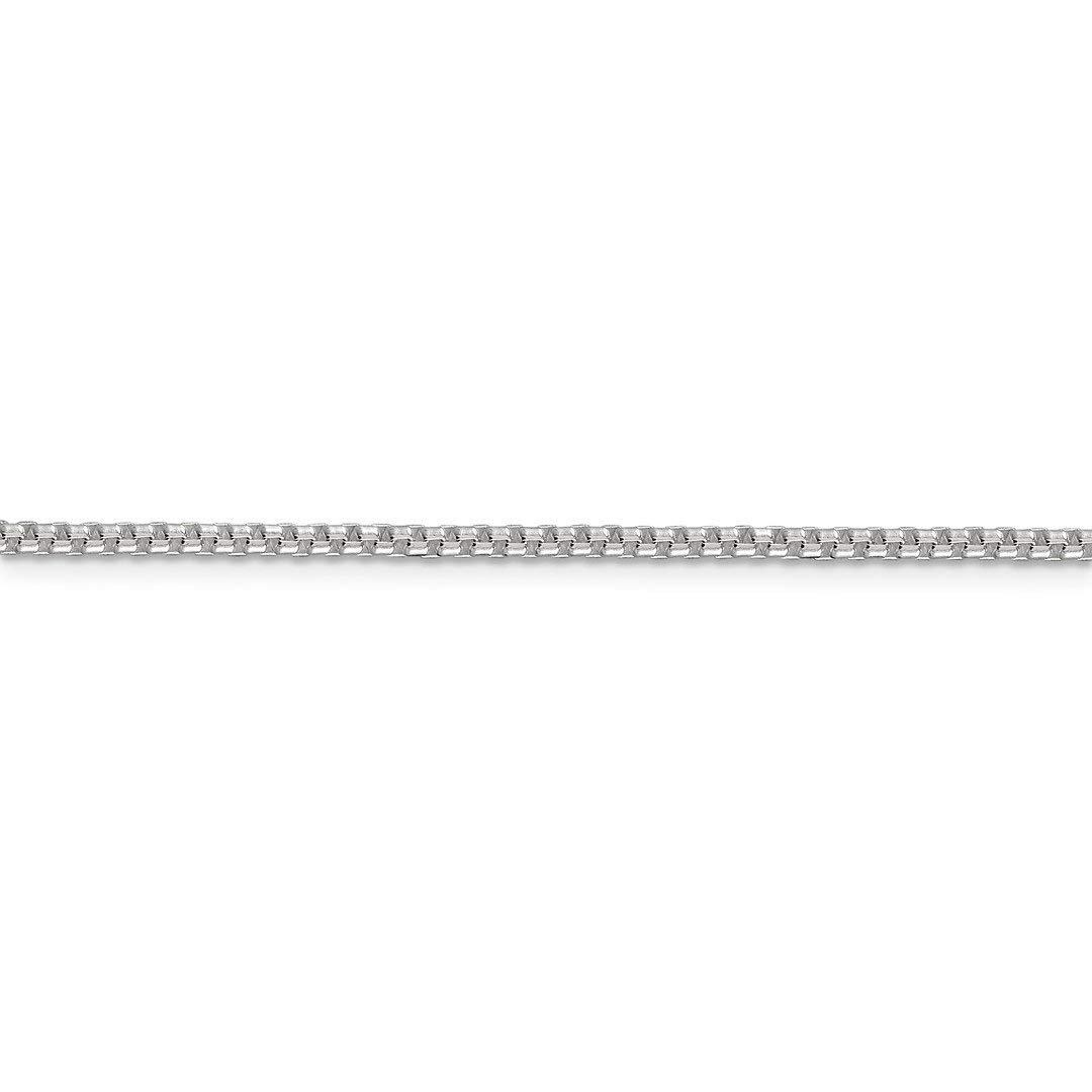 IceCarats 925 Sterling Silver 2mm Round Box Link Chain Necklace 20 inch