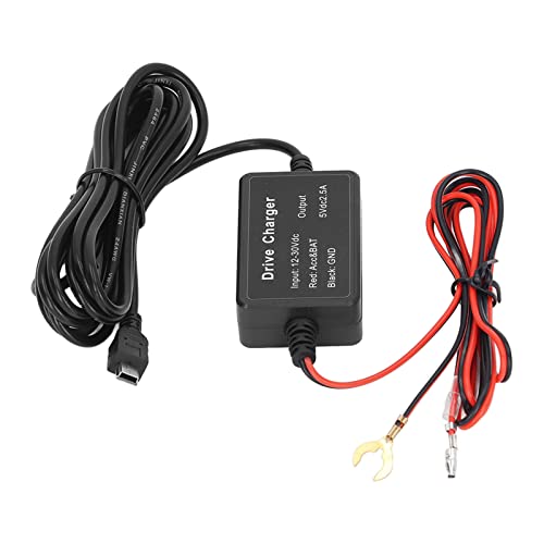 Jopwkuin Dash Cam Hardwire Kit, Lasting Performance Convenient Operation Car Dash Cam Hardwiring Accessory for Mirror Cam(Mini)