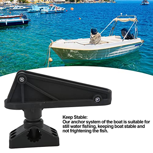 Kayak Anchor Mount, Stay Stable Anchor Lock Side Deck Mount Adjust Anchor Lines Boat Accessories Easy to Use for Surfboard for Still Water Fishing