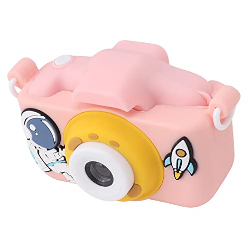 Jopwkuin Kids Camera, HD Digital Camera Timing Video Recording Multi Photo Frame AI Face Recognition 20MP for Boys and Girls Gift (Pink)