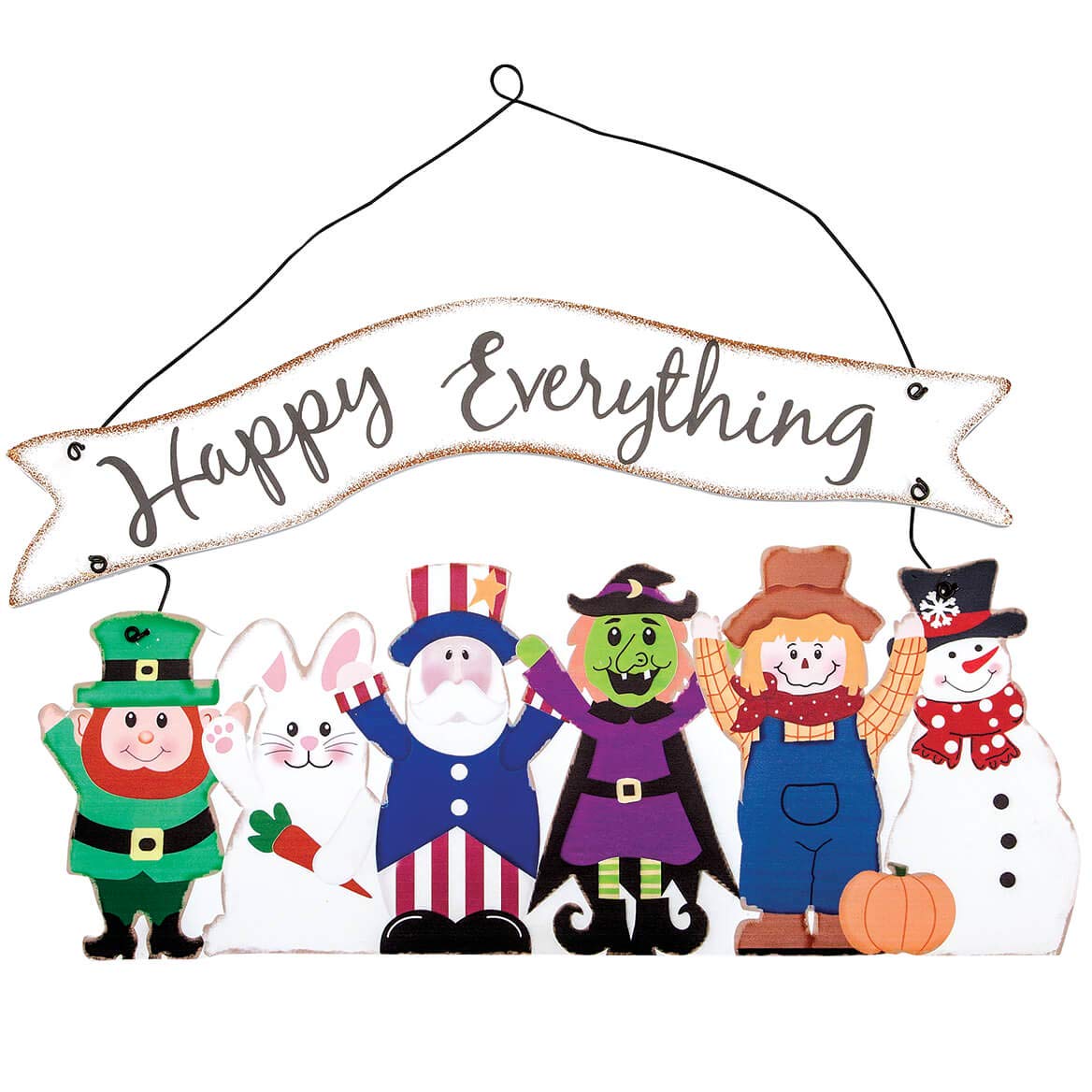 HOLIDAY PEAK Happy Everything Hanger, Year-Round Holiday Décor