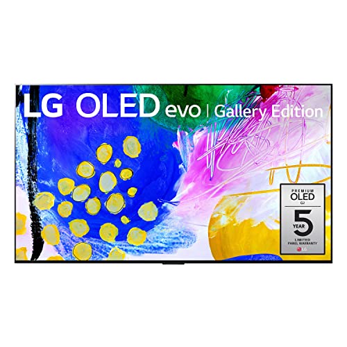 LG OLED Evo G2 Series 77ā Alexa Built-in 4k Smart TV (3840 x 2160), 120Hz Refresh Rate, AI-Powered 4K, Dolby Cinema, WiSA Ready, Cloud Gaming (OLED77G2PUA, 2022)