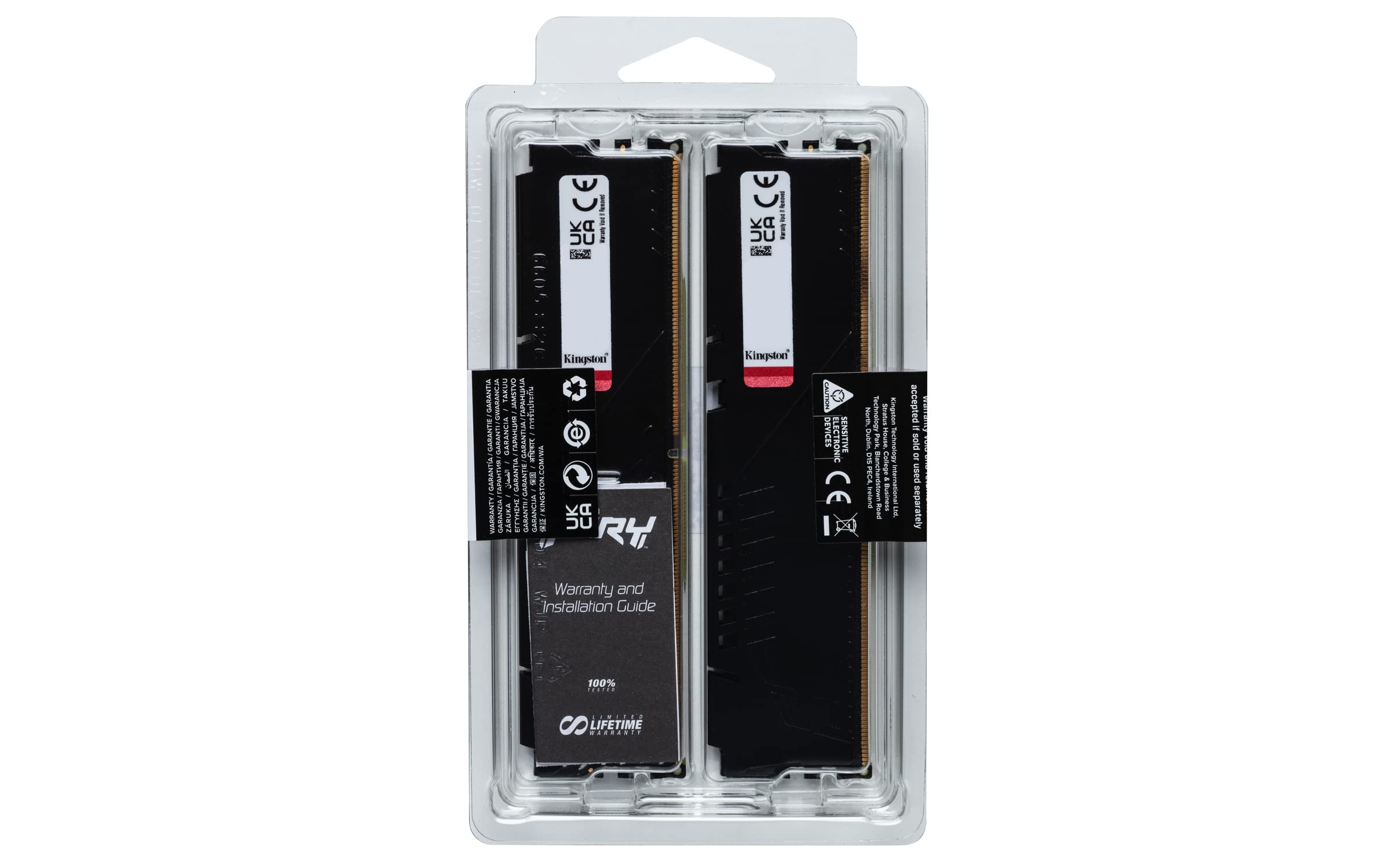Kingston Fury Beast 32GB (2x16GB) 5600MT/s DDR5 CL40 DIMM (Kit of 2) Desktop Memory KF556C40BBK2-32