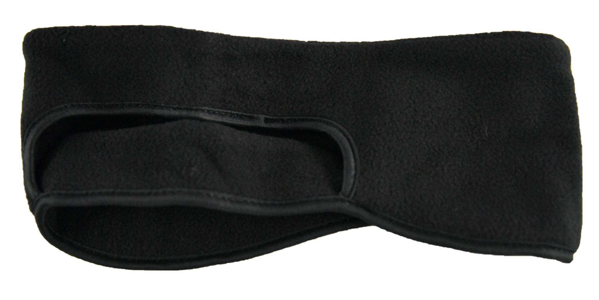 Home-X Windproof Fleece Cap Ear Band, Fleece Earmuffs for Winter Weather Protection, Ear Warmer Headband-Black