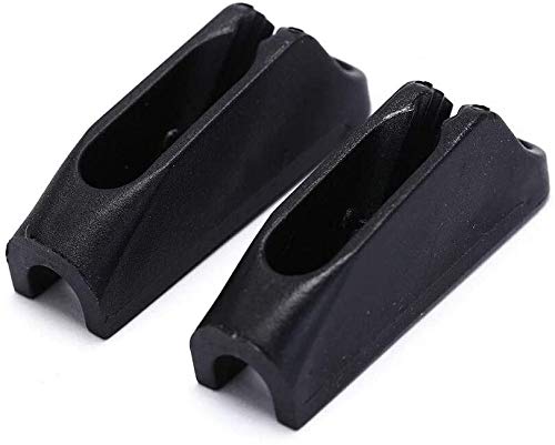 Kayak 2Pcs Black Nylon Self-Lock Rope Cord Tensioner Runner Accessories
