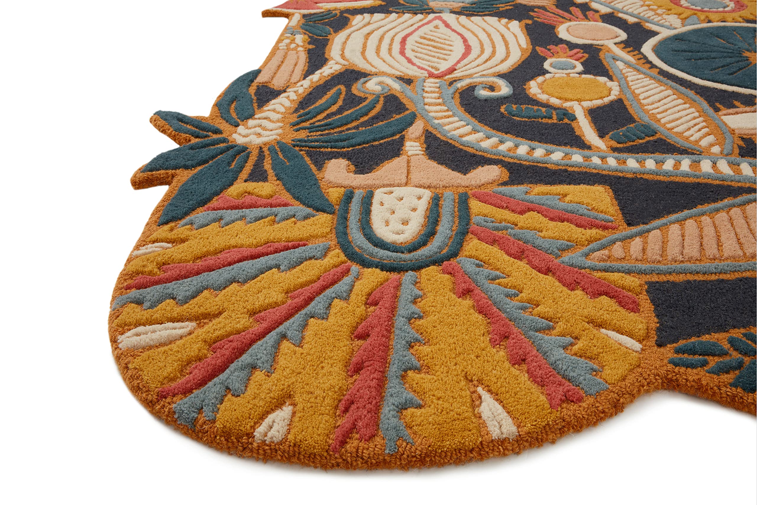 Justina Blakeney x Loloi Optimism Collection OPT-03 Denim / Sunset 7'-9" x 9'-9" Area Rug
