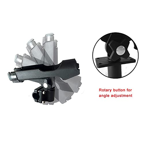 MengK Adjustable Fishing Rod Rack Holder 360° Rotating Kayak Rail Boat Fishing Support Tool Accessory Pole Bracket