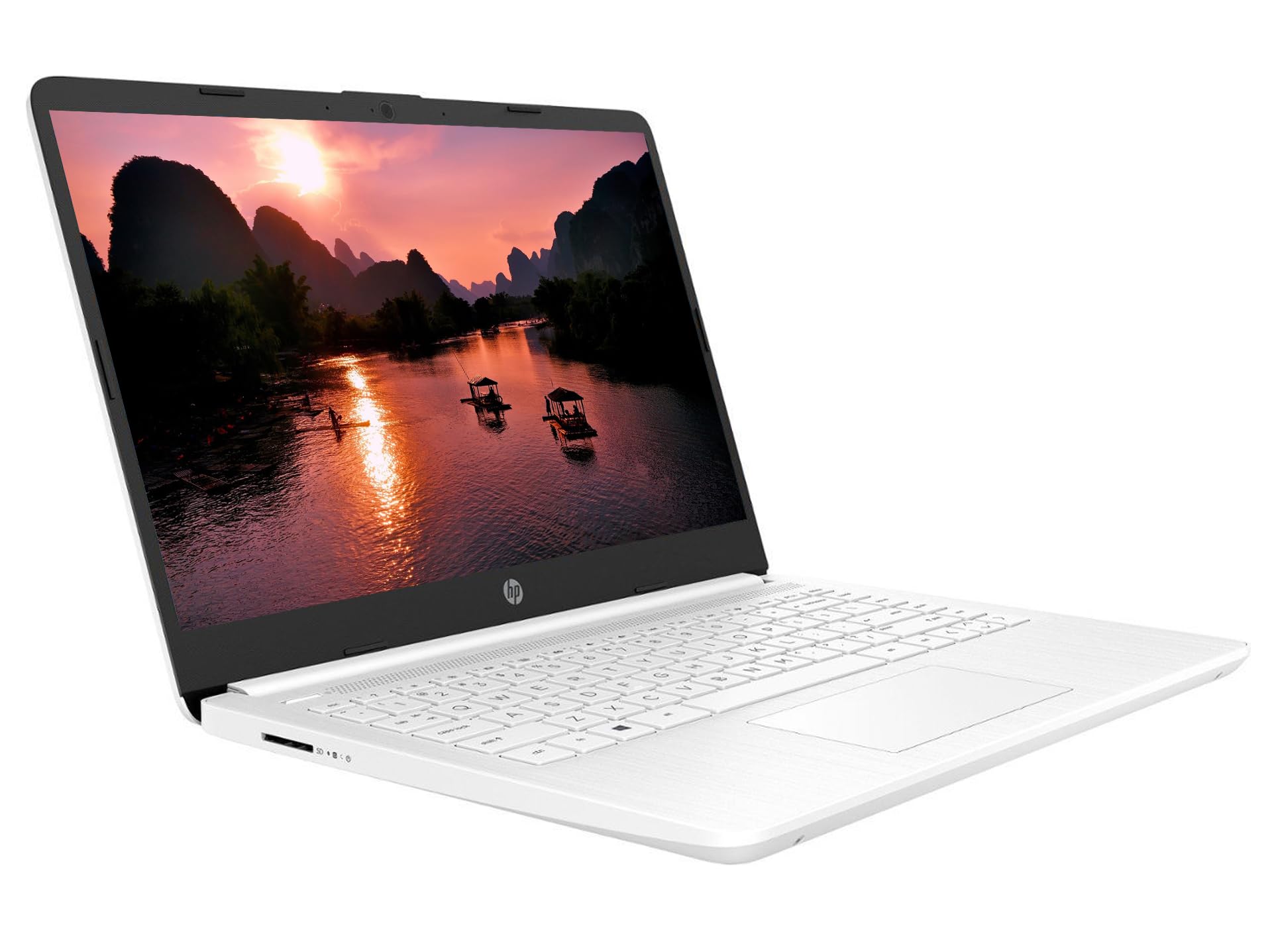 HP 2023 Newest Upgraded Laptops for Student & Business, 14'' HD Computer, Intel Celeron N4120 Quad-Core, 8GB RAM, 128GB(64GB SSD+64GB Card) Fast Charge, Windows 11, White (14-dq0052dx) (Renewed)