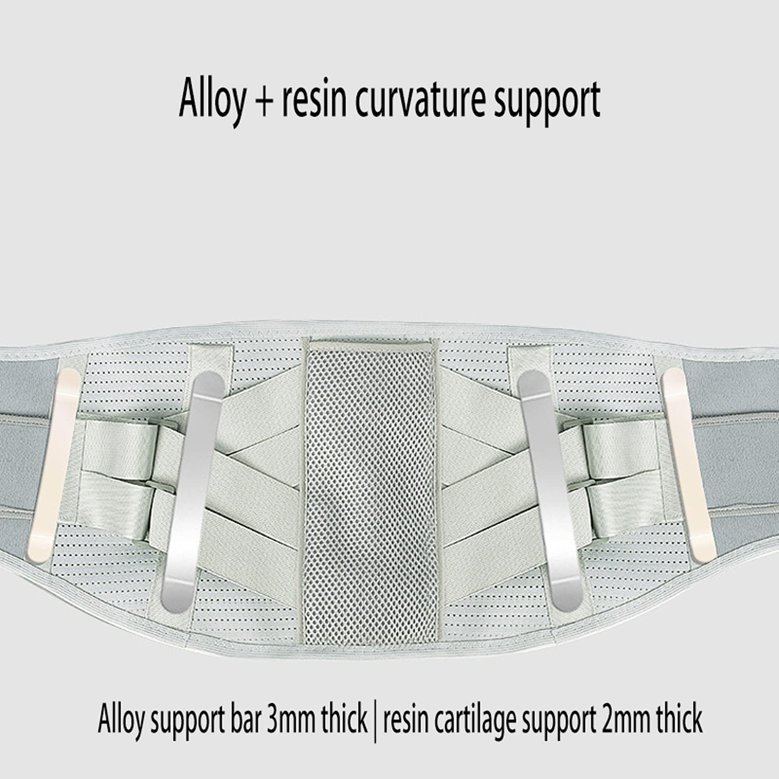 Lumbar Support Belt Lower Back Support Brace with Detachable Metal Spring Strips for Pain Relief Injury Prevention Scoliosis Herniated Disc,XL