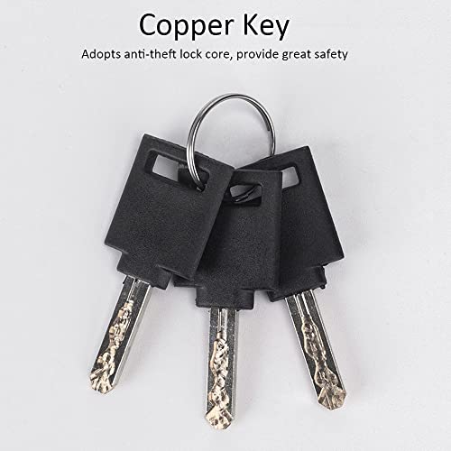 MengK Bicycle Security Lock Bike Anti-Theft Lock with Key Bicycle Chain Lock Cable Lock