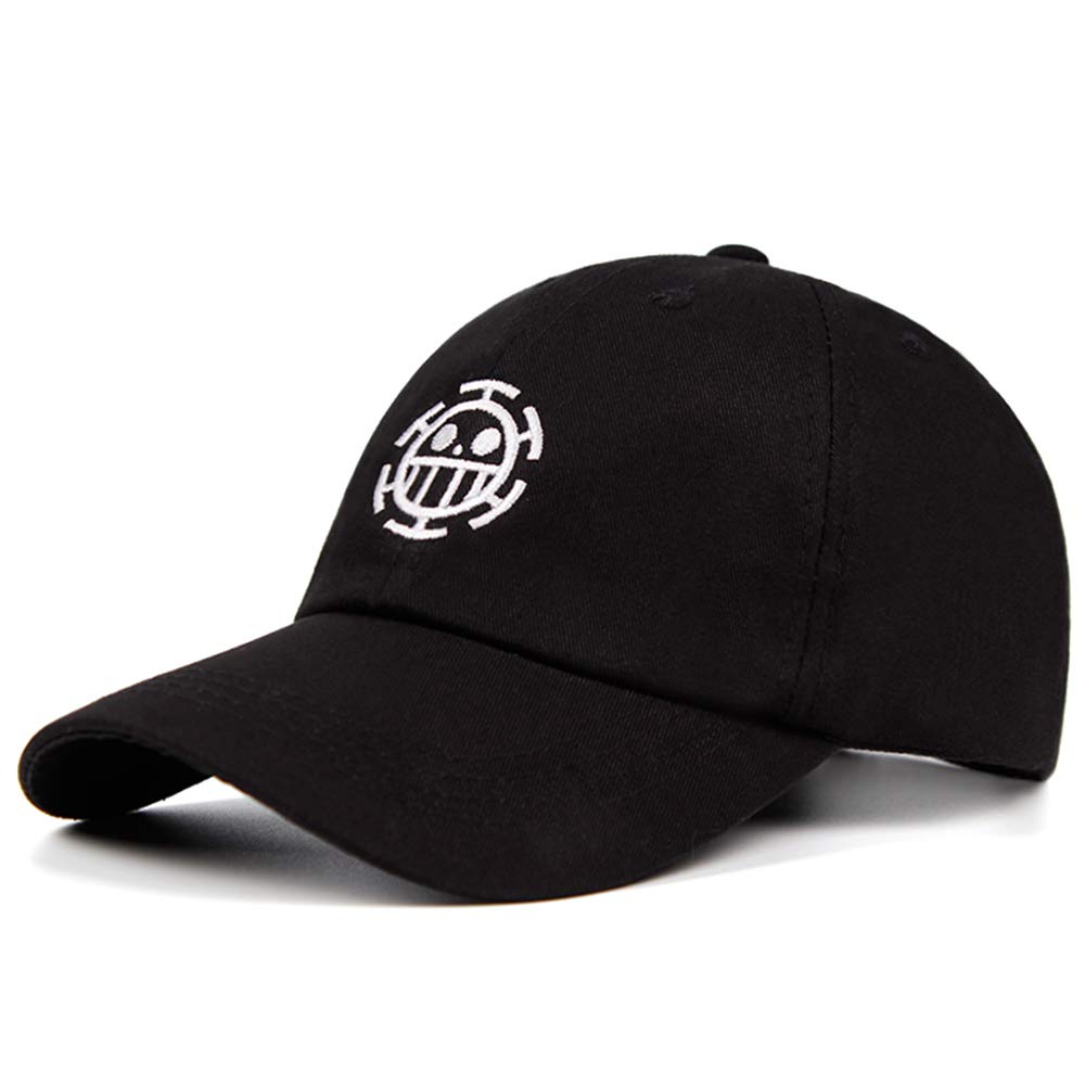 KDAND Cap Baseball Cap Anime Hat for Man Embroidered Cap Black