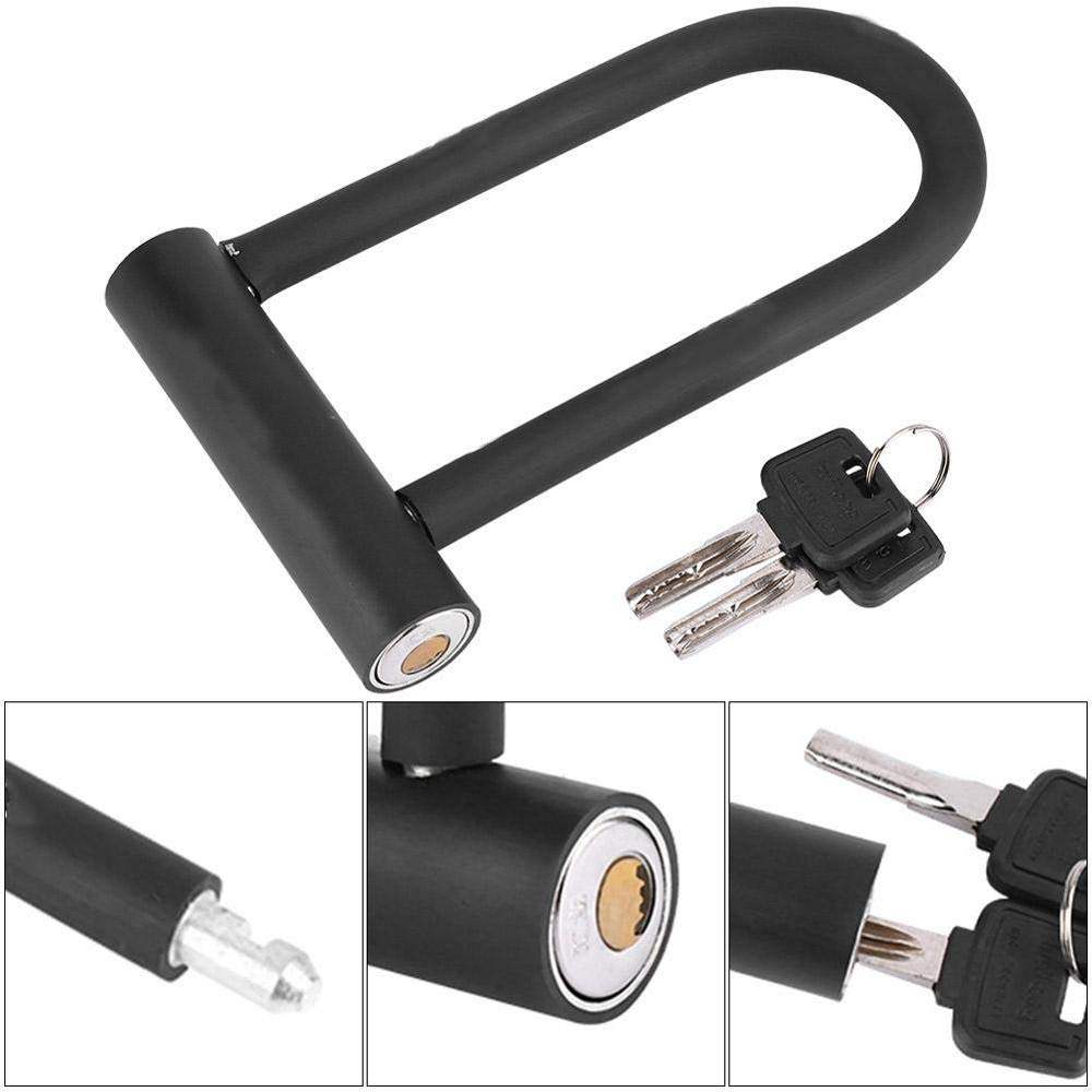 LMNUY u Lock for Bicycle Bicycle Lock Anti-Theft U-Shaped Steel Lock Portable Strong Security Lock with 2 Keys Unbreakable Bicycle Scooter Accessories Bike Lock