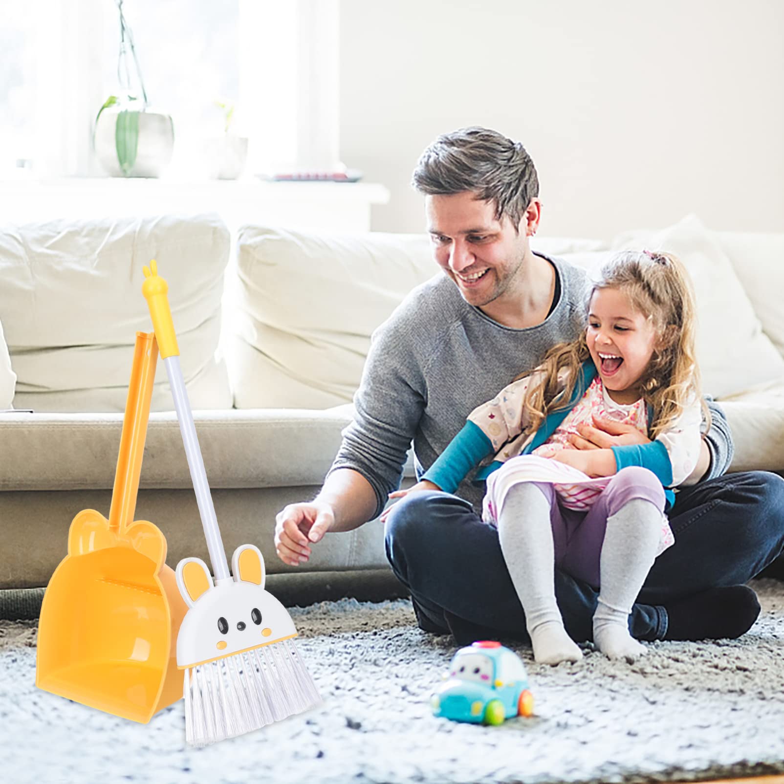 Operitacx Child Play Broom Broom and Dustpan Vacuum Cleaner Kids Set Sweeping Cleaning Props Kindergarten House Cleaning Tools for Boys and Girls Household Vacuum Cleaners Broom