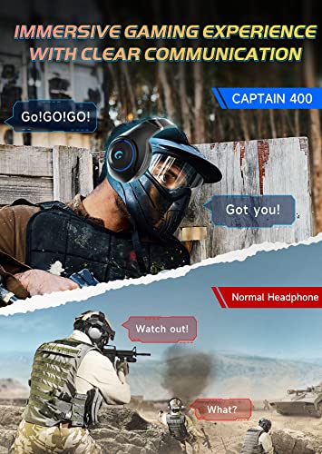 KAPEYDESI Wireless Gaming Headset, 2.4GHz USB Gaming Headphones for PS5, PS4,Switch,PC,Mac with Bluetooth 5.2, 40H Battery, ENC Noise Canceling Microphone(Cyan-Blue)