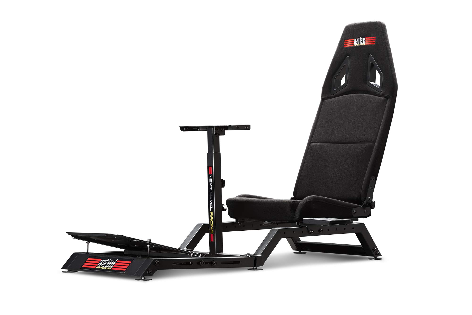 Next Level Racing Challenger Simulator Cockpit (NLR-S016) and Monitor Stand for Challenger Simulator Cockpit (NLR-A015) Bundle