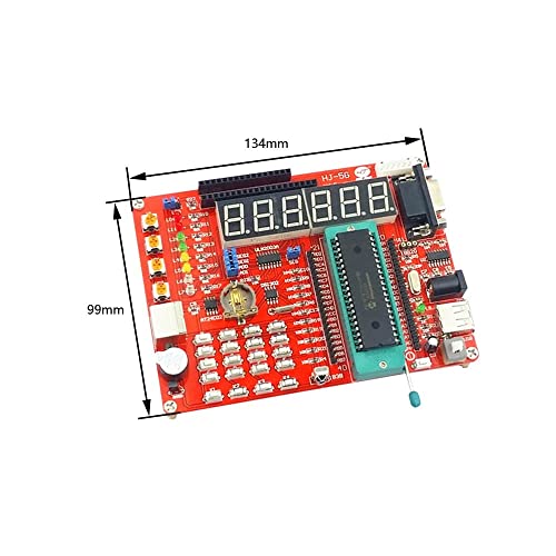 PIC16F877A System Development Board, PIC USB Programmable MCU Controller System Board Experimental Platform Core Board Development Board