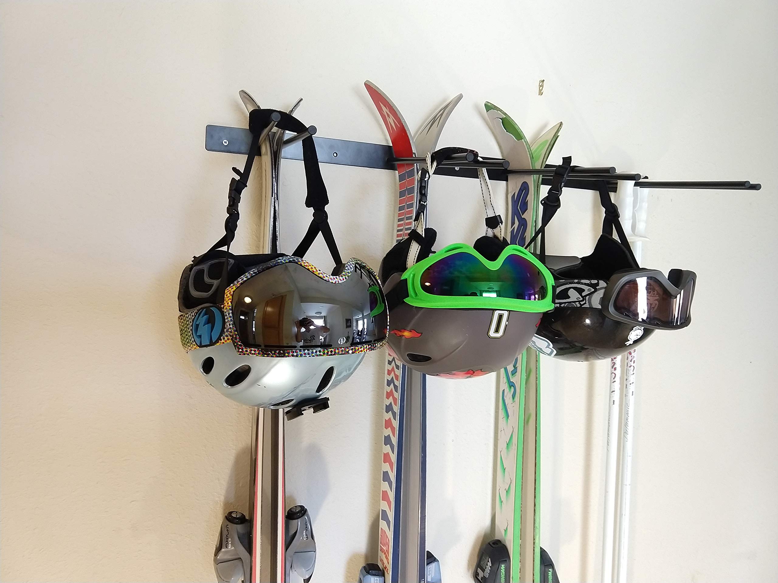 Insight Wall Mounted Ski Rack or Utility Rack - for 4 Pairs of Skis, or Garden & Lawn Tools