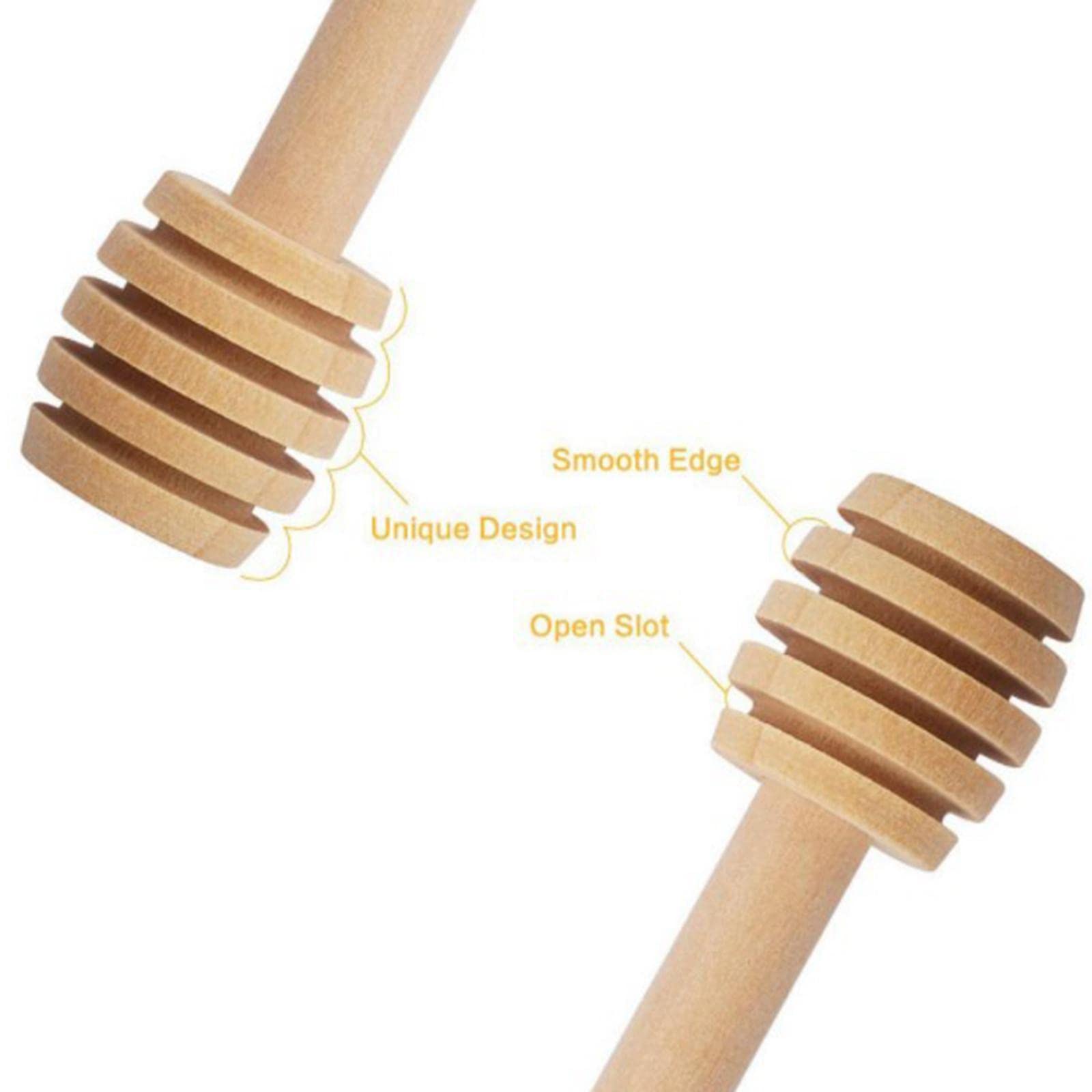 KLKCMS 10x Wooden Spoon Dipper Server for Maple Syrup , 8cm