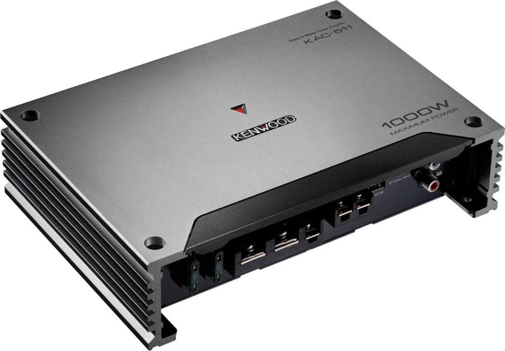 Kenwood KAC-511 Class D Mono Digital Bass Boost Power Amplifier 1000 Watts (Certified Refurbished)