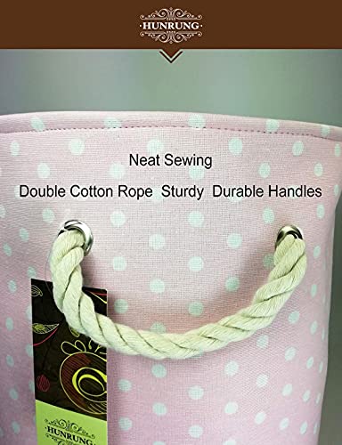 HUNRUNG Large Laundry Hamper,Cartoon Organizer Bin for Children Nursery,Toys,Laundry,Children Clothing,Gift Baskets (Swan)