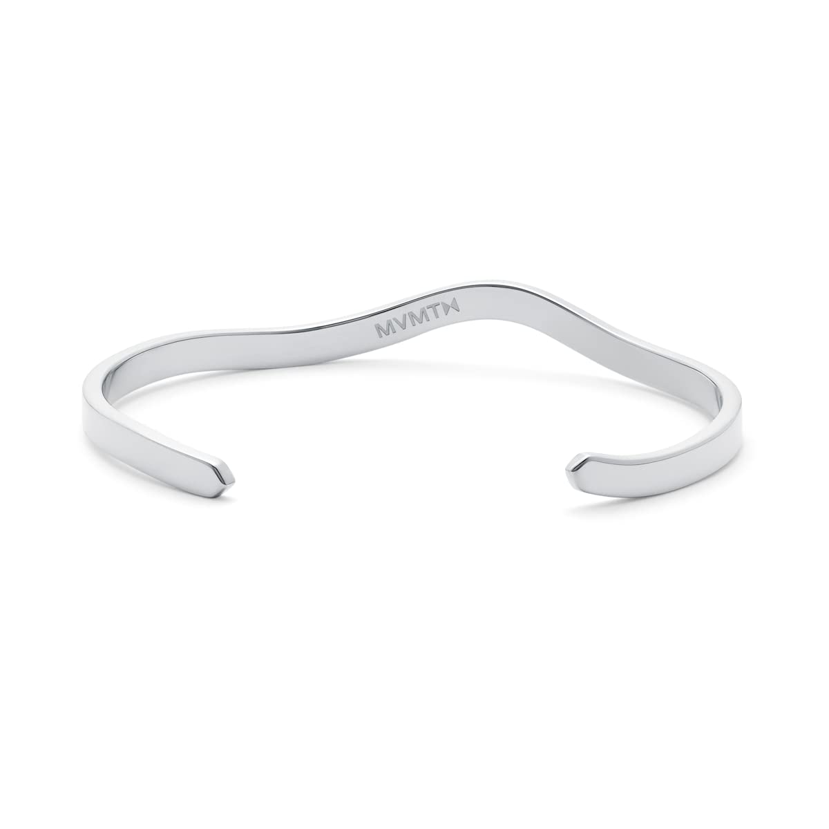 MVMT Women's Wave Cuff Silver Bracelet