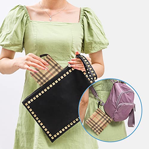 lukar Foldable Reusable Grocery Bags, Portable Reusable Shopping Bags Totes Machine Washable With Handles Folding Storage Bag, 10 Pack Flower Small daisy Leaf Lattice (1 extra small bag Design)
