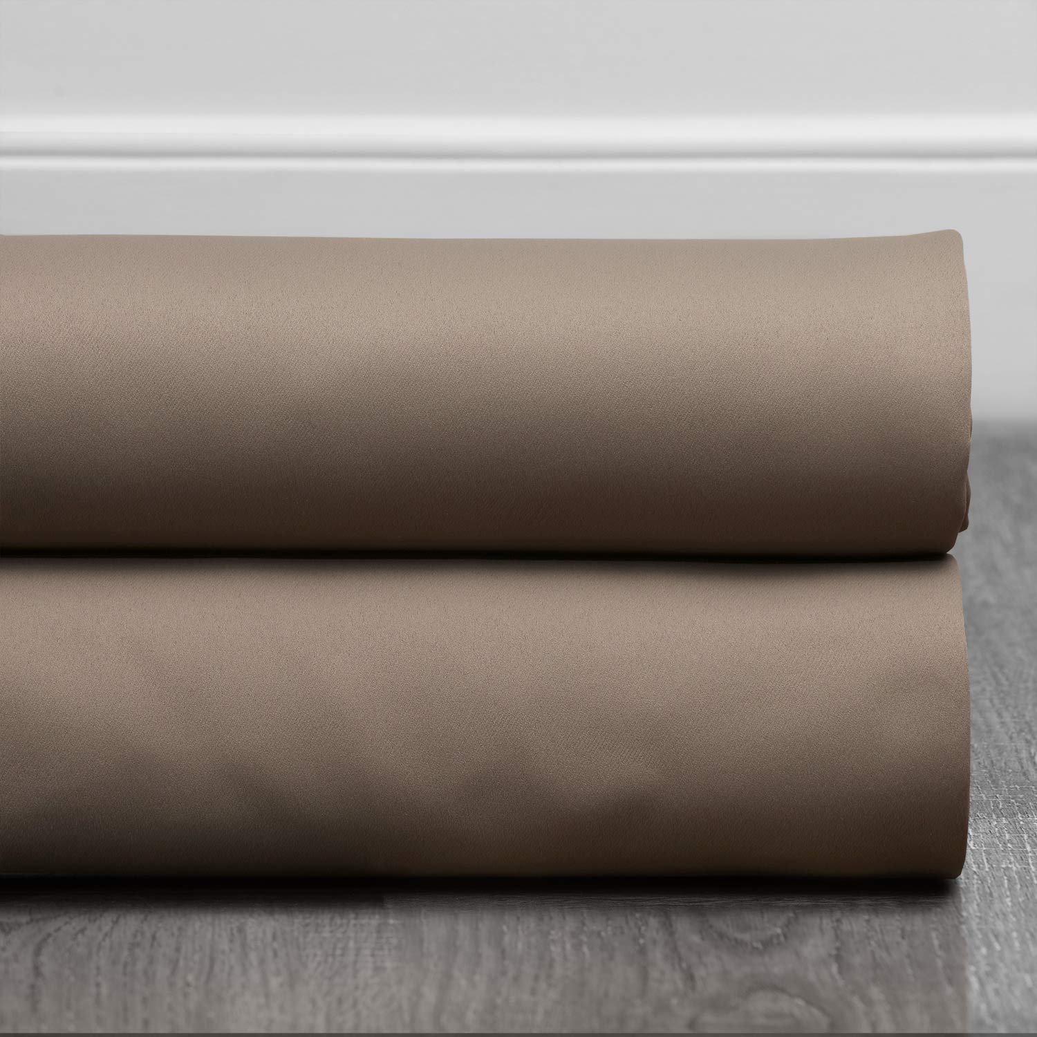 HPD Half Price Drapes Room Darkening Curtains 84 Inches Long for Bedroom (1 Panel), BOCH-2018111-84, 50 X 84, Formal Taupe