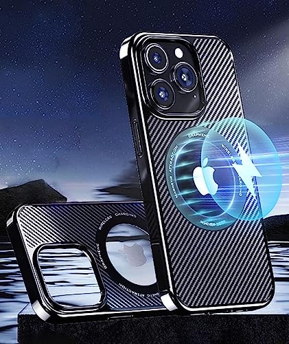 VALUEAGLE Graphene Cooling Case for iPhone 14 Pro Max Case [Strong Magnetic] [Compatible with MagSafe] [360°Military Grade Protection] [24h Self-Circulating Cooling] (6.7inch Black