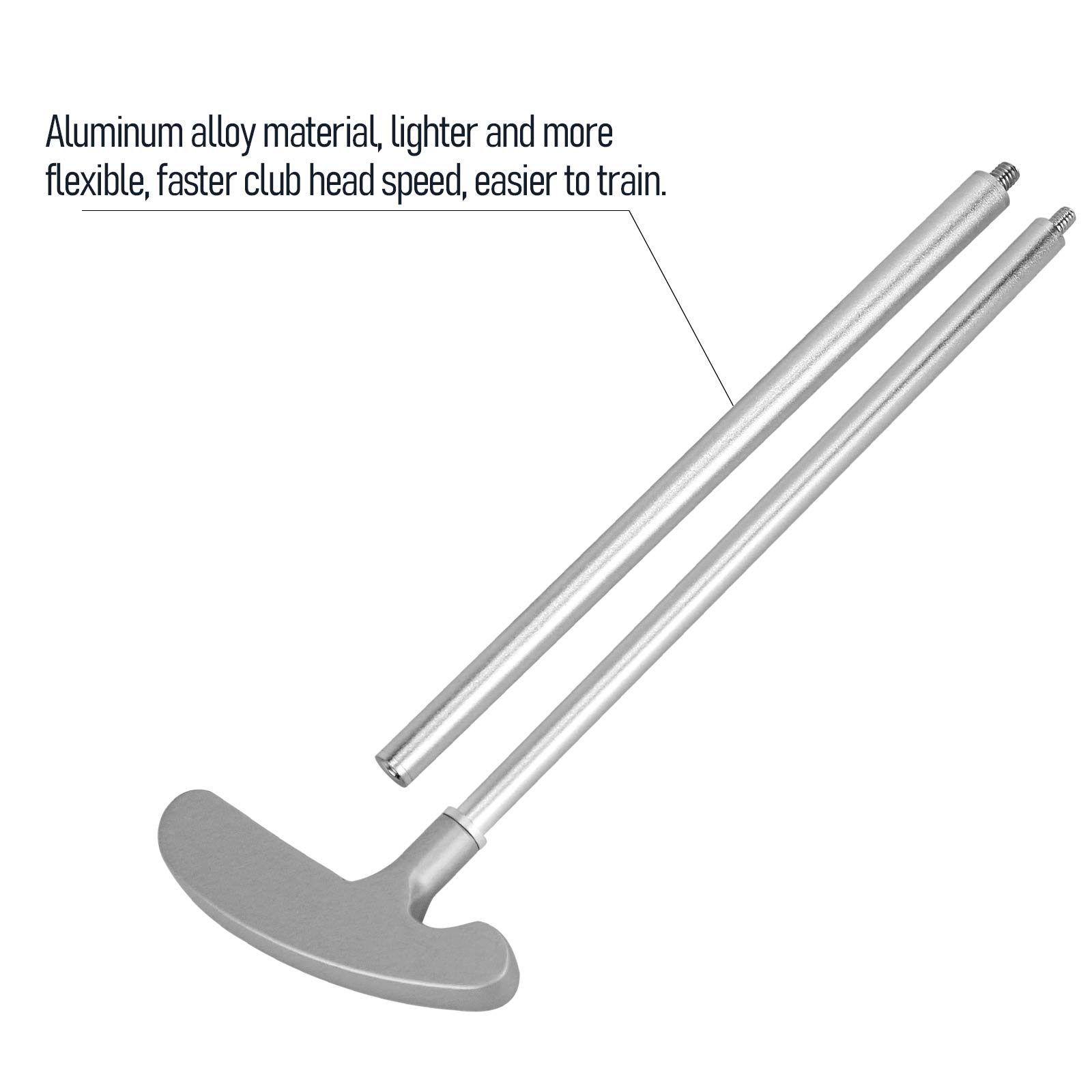 Jitnetiy Removable Alloy Rod Golf Putter for Right Handed Golfers Stand Up Golf Putter Easily Use for Men Women (Right Handed)