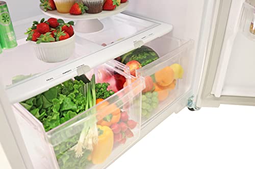 Winia 18 cu. Ft. Top Freezer Refrigerator with Icemaker - Stainless Steel