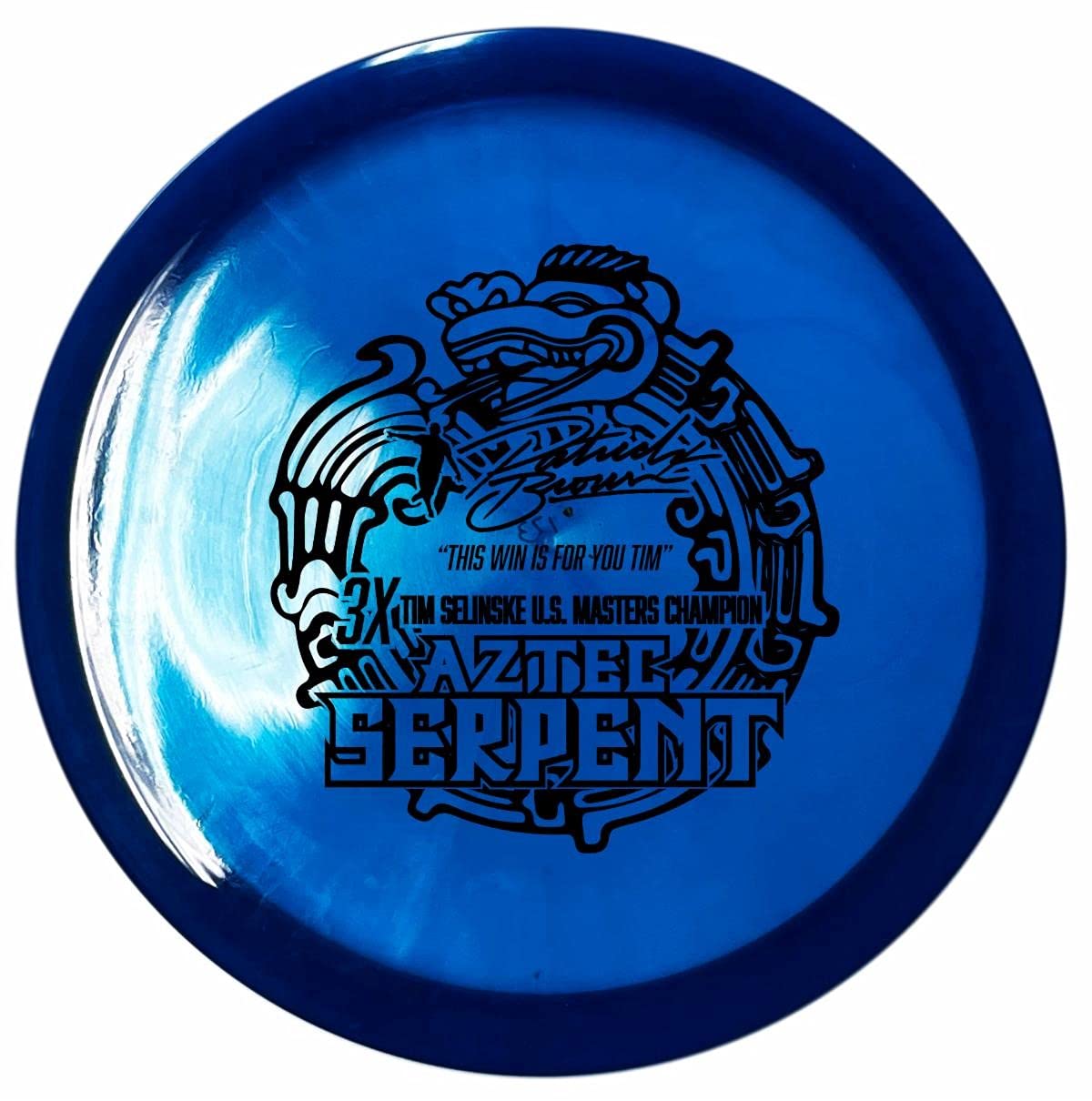 Legacy Discs Limited Edition Patrick Brown 3X US Masters Champion Special Blend Aztec Serpent Driver Golf Disc [Colors May Vary] - 171-175g