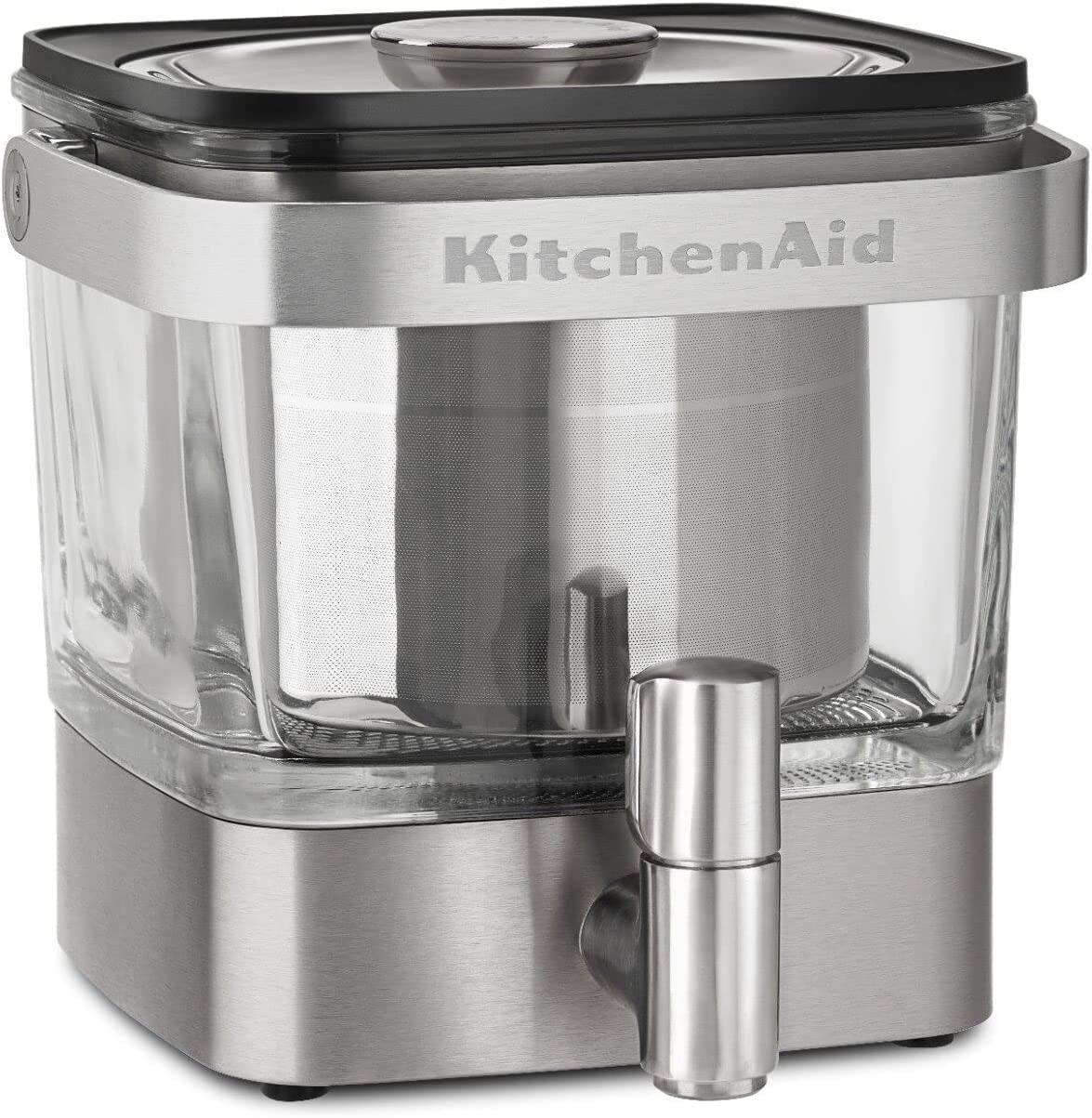 KitchenAid KCM4212SX Cold Brew Coffee Maker-Brushed Stainless Steel, 28 ounce (RENEWED)
