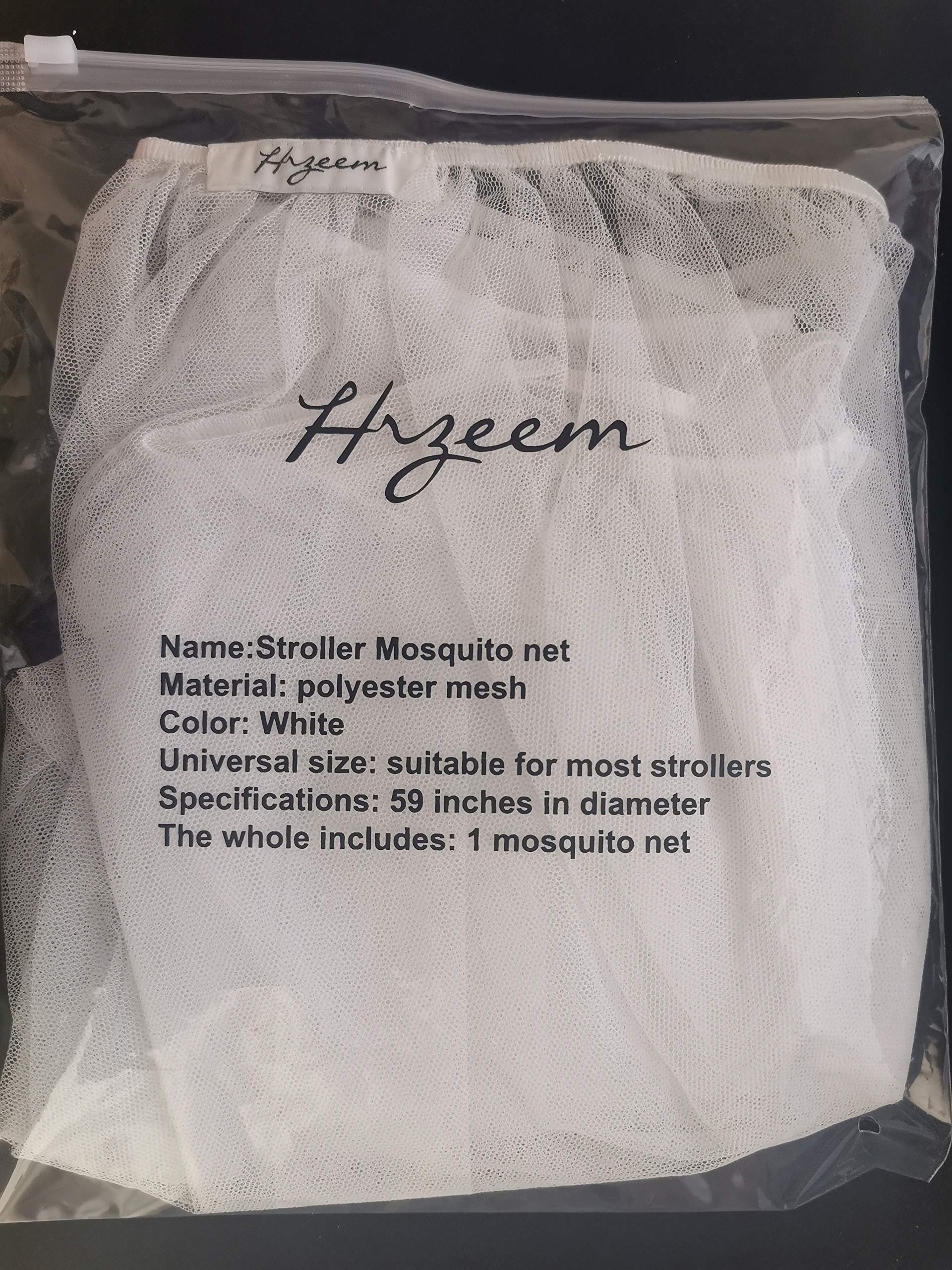 Hrzeem Baby Stroller Mosquito net Full Cover Encryption Breathable Summer Travel and Indoor (White)
