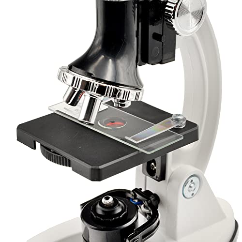 Starboosa Microscope 300X-1200X for Kids Beginners Lab Compound Monocular Microscopes with Optical Glass Lenses & LED Illumination - Microscope with Smartphone Adapter for Kids Beginner