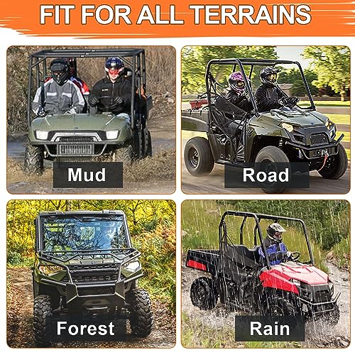 StarknightMT UTV Ranger Seat Covers, Camo Waterproof Seat Covers Compatible with Polaris Ranger 500 700 800 2002-2008 Durable 1680D Fabric with Waterproof PU Coating Camo Bench Seat Cover