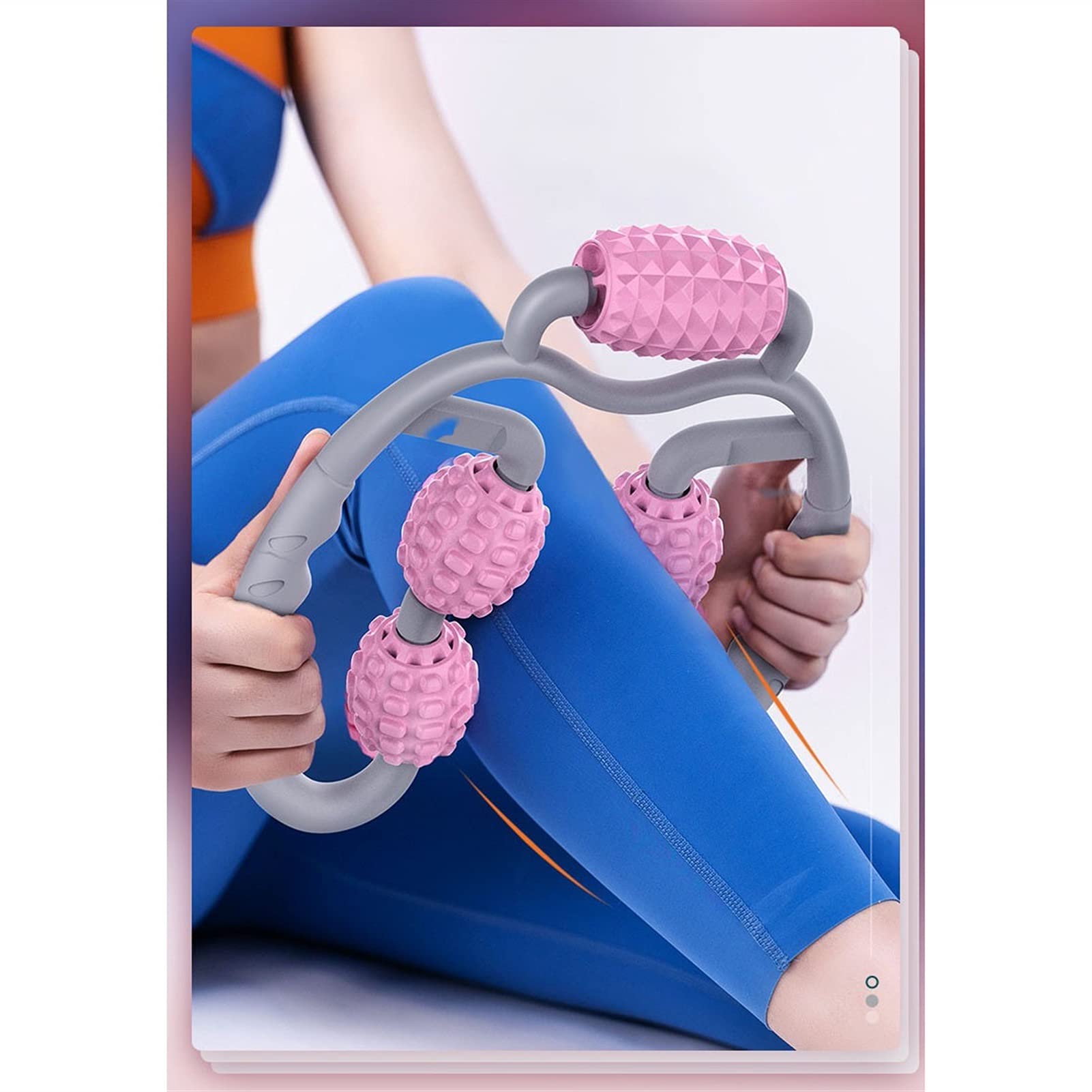 LUYIYI Leg Massager Roller Foam Roller Stovepipe Equipment Yoga Ring Clip Muscle Relaxer Calf Massage Surround Massage Stovepipe Ring