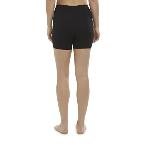 Jockey Womens 2 Pack Bike 5'' Casual Shorts, Deep Black/Deep Black, X-Large US