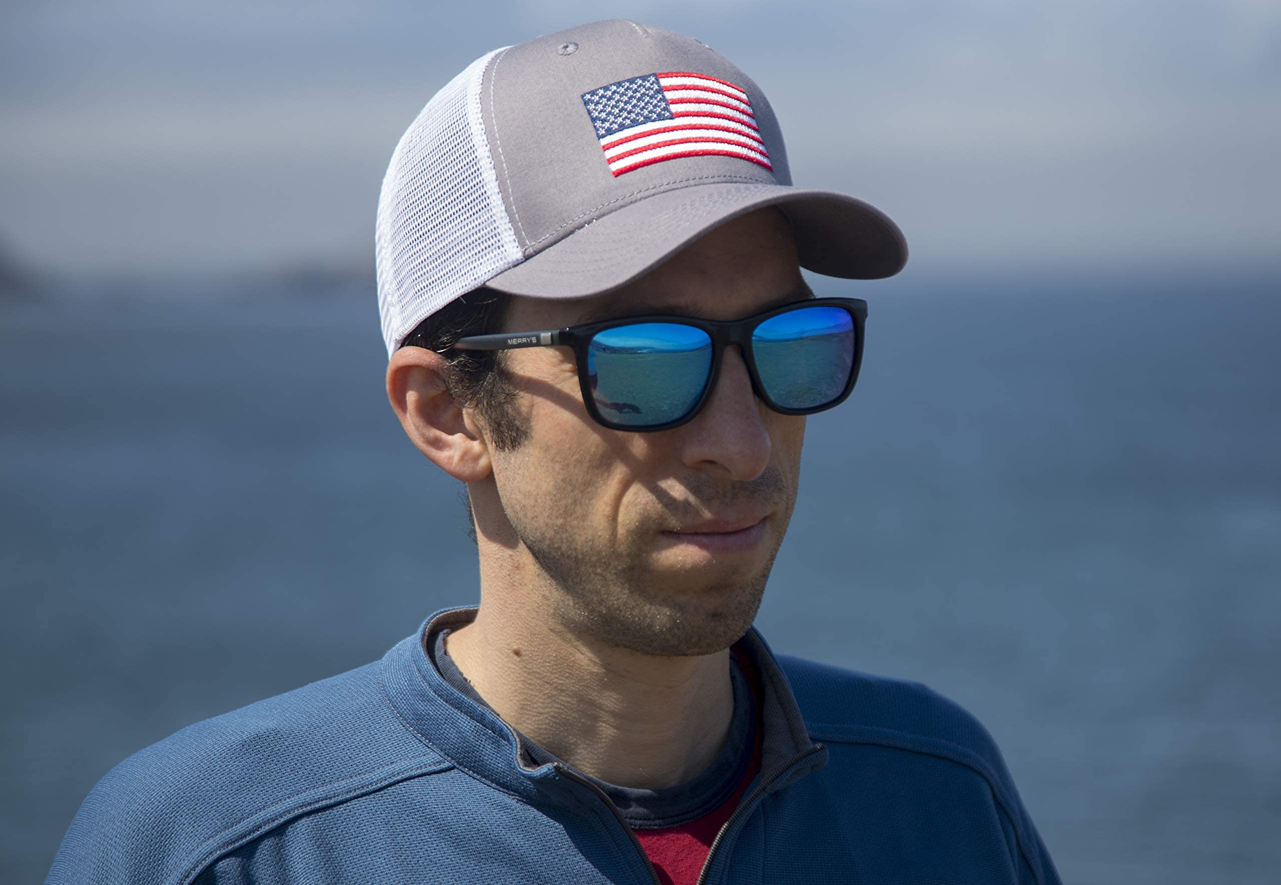 International Tie American Flag Hat for Men and Women - USA Flag Patriotic Trucker Baseball Snapback Cap
