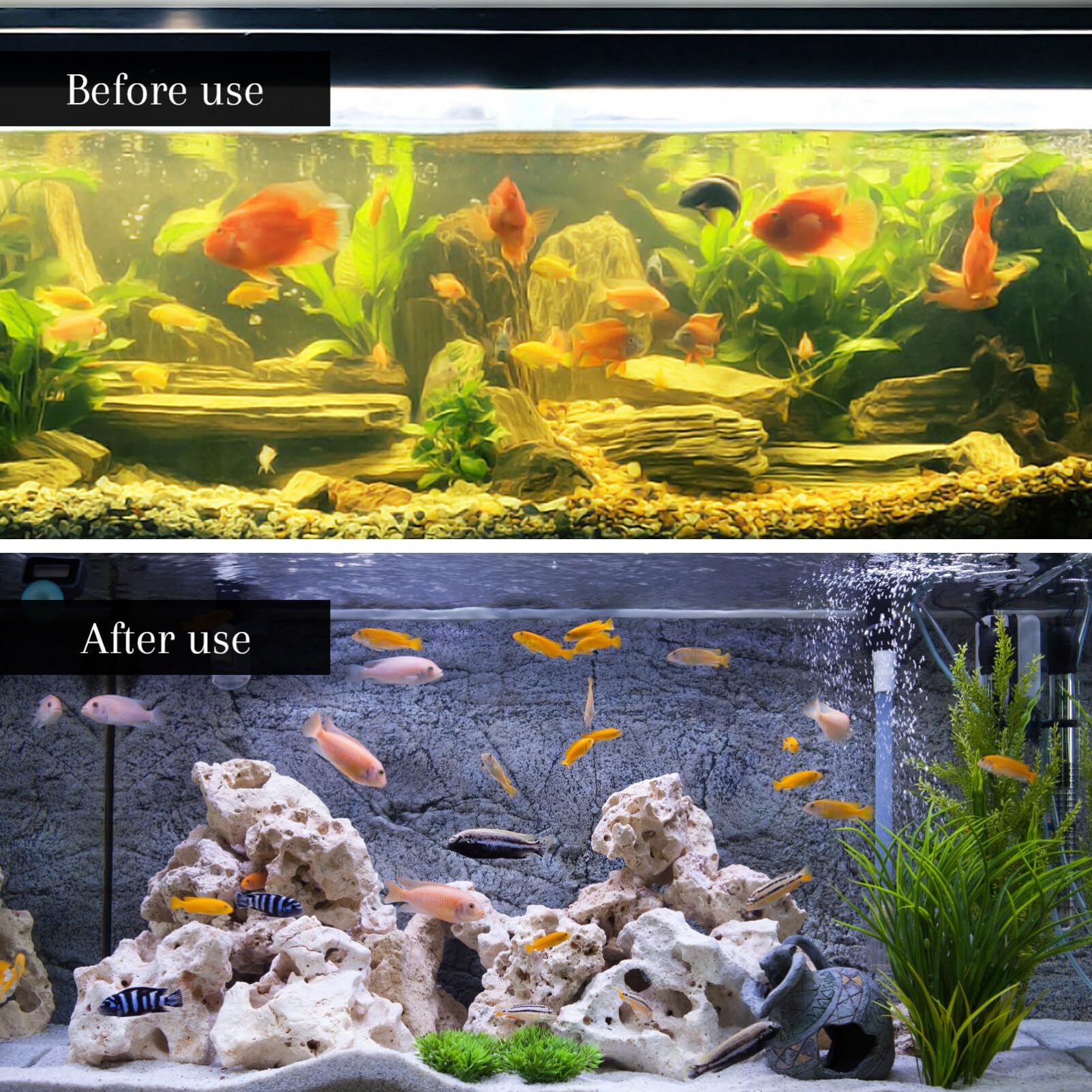 Hemobllo Aquarium Filter Media Filter Pad, Biochemical Filter Cotton Foam Thicken Sponge Roll, Fish Tank Filter Pad Cut to Fit Most Fish Tank Water Cleaning Supplies (200cm x 12cm)