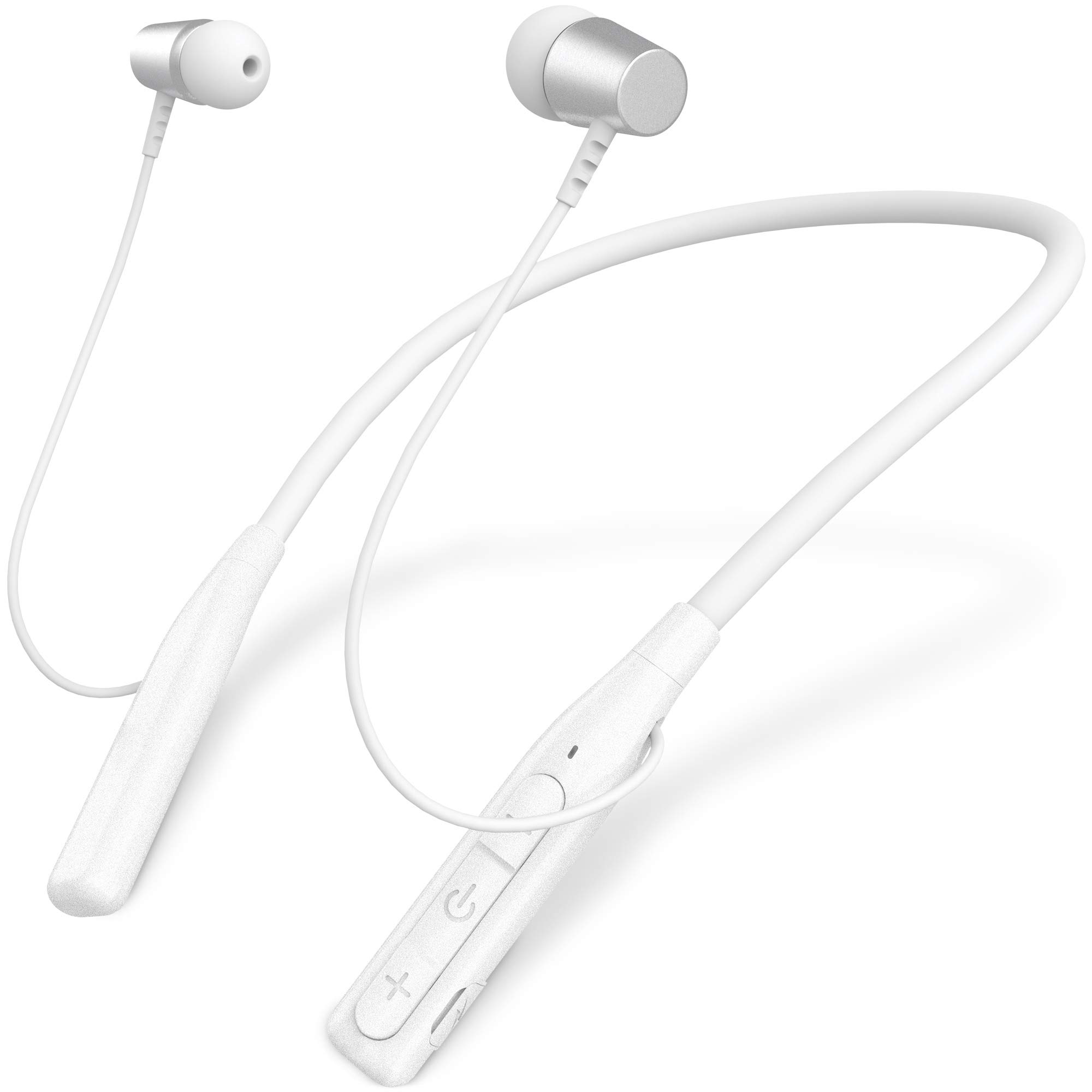 HyperGear Flex Extreme Bluetooth Wireless Earphones Designed for Sports [Seals Audio in & Distractions Out] Sweat-Proof Neckband, Earbud Storage + Calls, Black (14724)