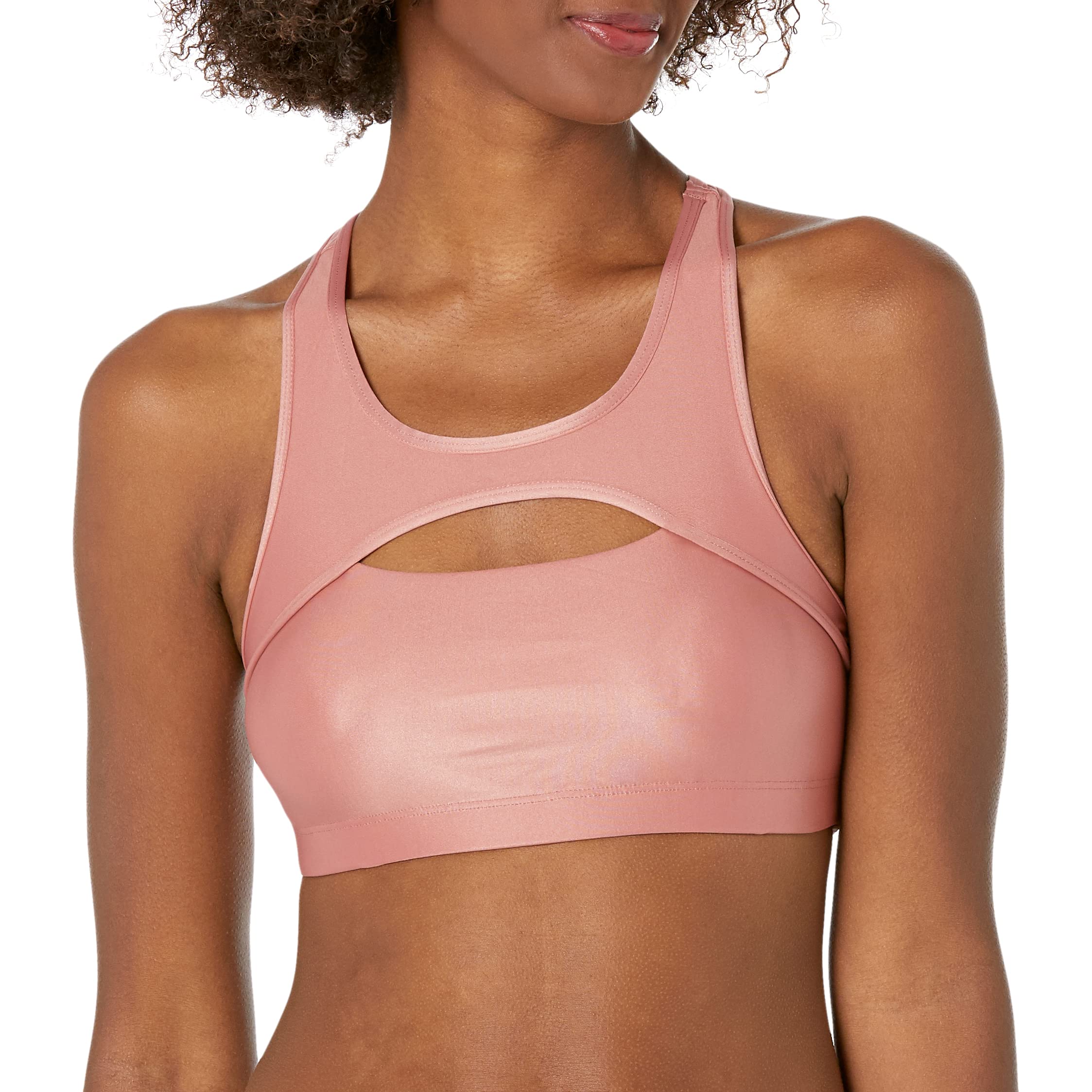 Koral womens Summit Infinity Sports Bra Yoga Shirt, Dusty Rose, Small US