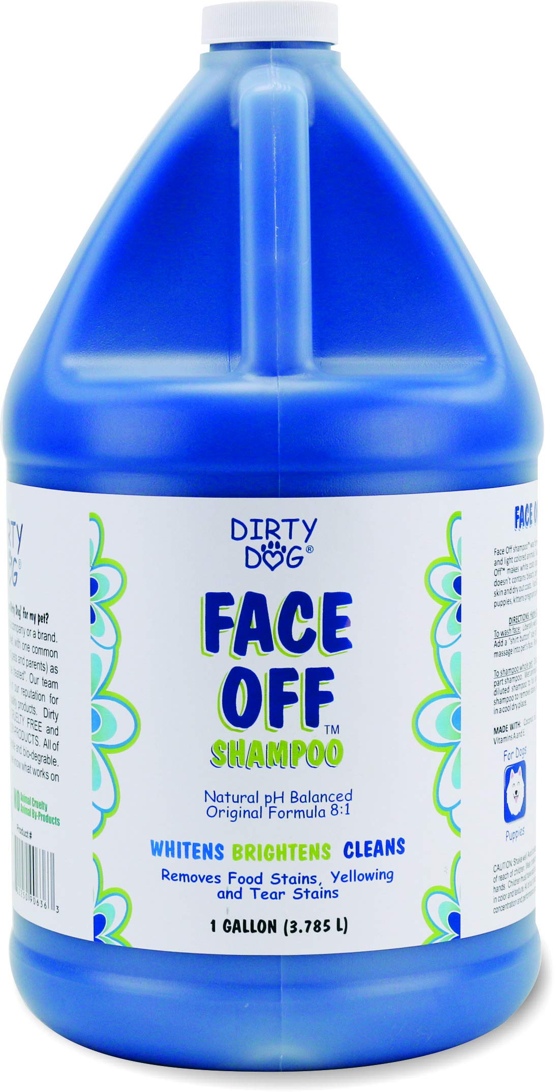Kelco Dirty Dog Face Off Shampoo 8:1 Gallon, Blue (KE201800)