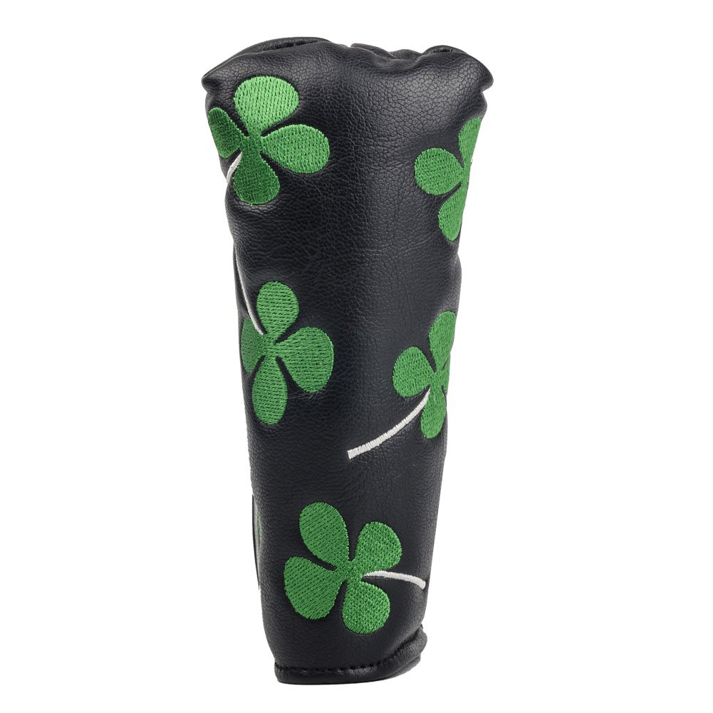 HIFROM Golf Putter Head Cover headcover Shamrock Embroidered Blade Fit All Brands