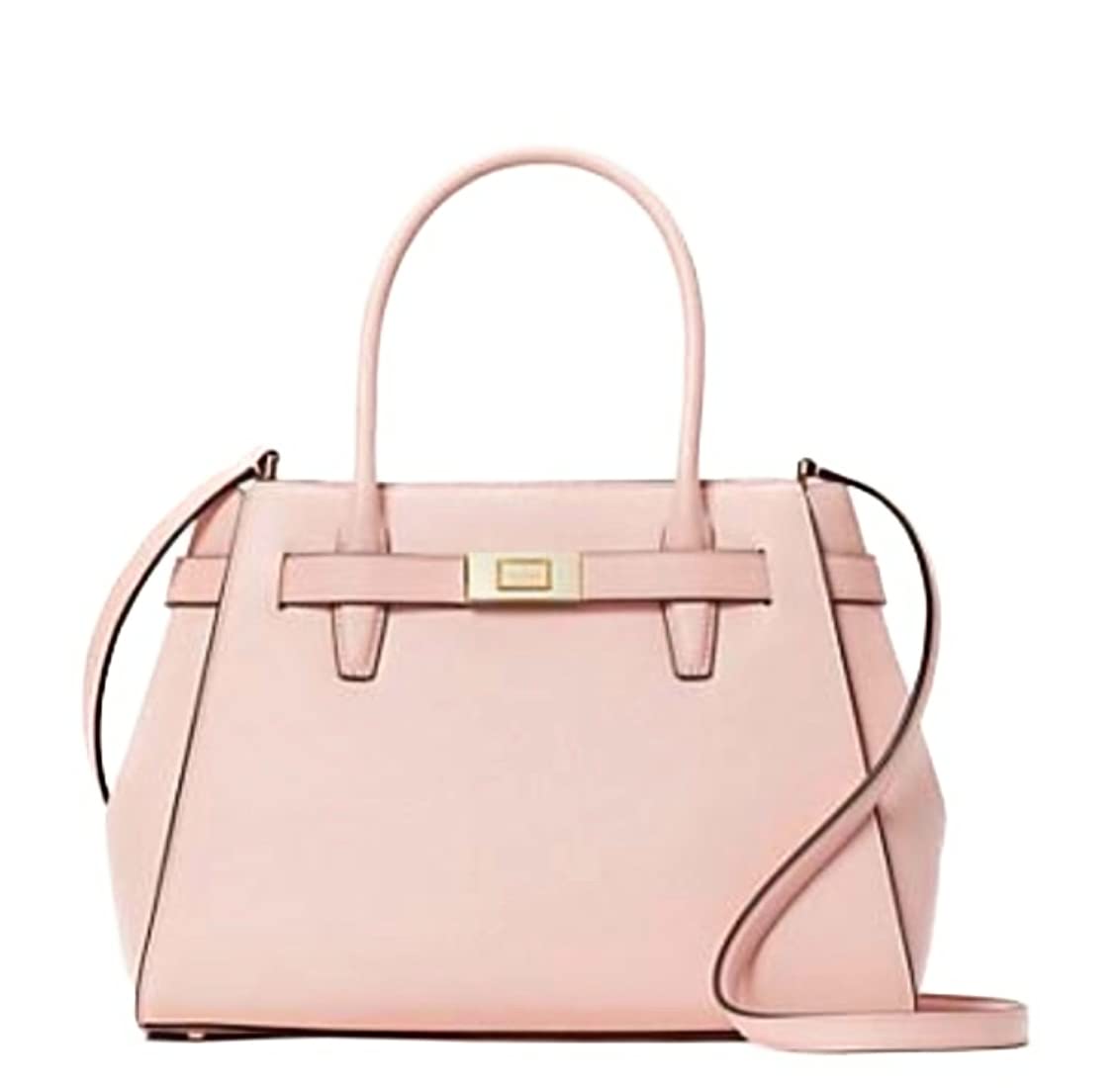 Kate Spade Lucia Medium Satchel Bag Handbag Crossbody Chalk Pink Leather