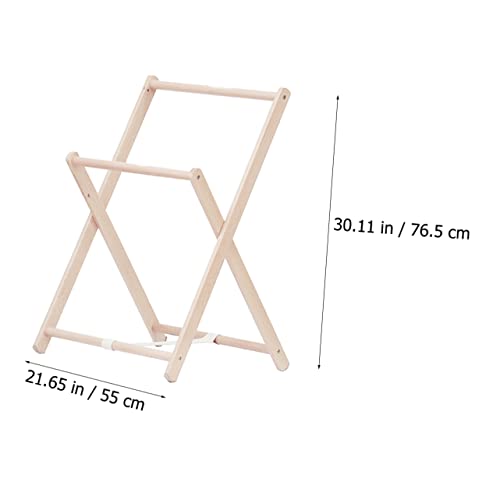 Veemoon Clothes Organizer Rack 1pc Simple Hanger Clothes Organizer Rack Modern Garment Rack Clothes Rack Storage Holder Clothing Solid Wood Wooden Garment Rack Clothes Rack